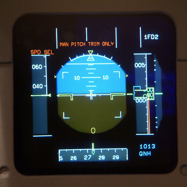 Airbus A320 ECAM displays